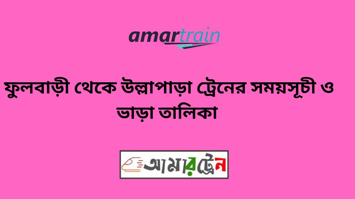Fulbari To Ullapara Train Schedule With Ticket Price 2025